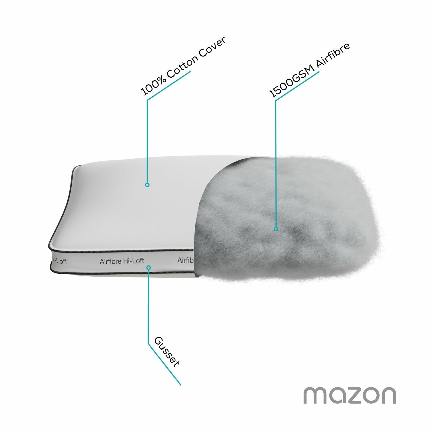 Mazon Airfibre Hi-Loft Pillow | Beds & More